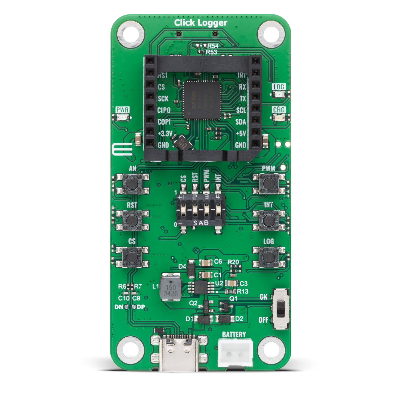 Click Logger - For portable data logging| MIKROE-6548