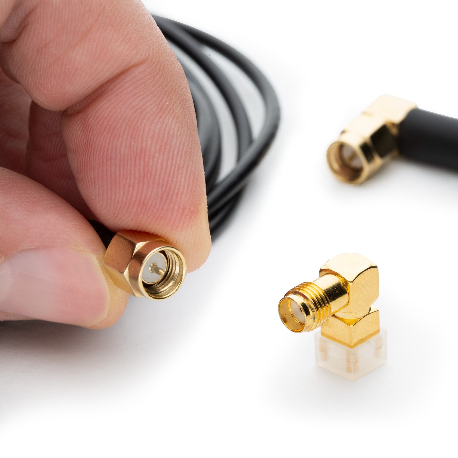 COAXIAL CONN Jack Female Socket Trough Hole Right Angle coaxial-conn-jack-female-socket-trough-hole-right-angle