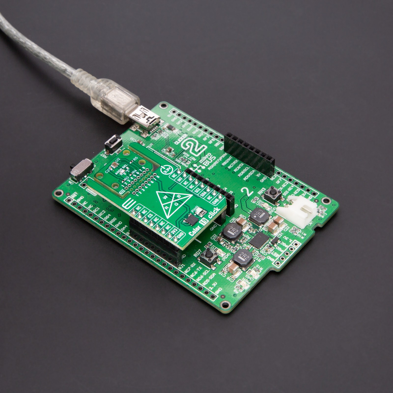 Color 19 Click - RGBW color and light intensity sensing | MIKROE-6415