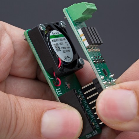 Cooler Click Featuring DRV8213 for Efficient DC Motor Control