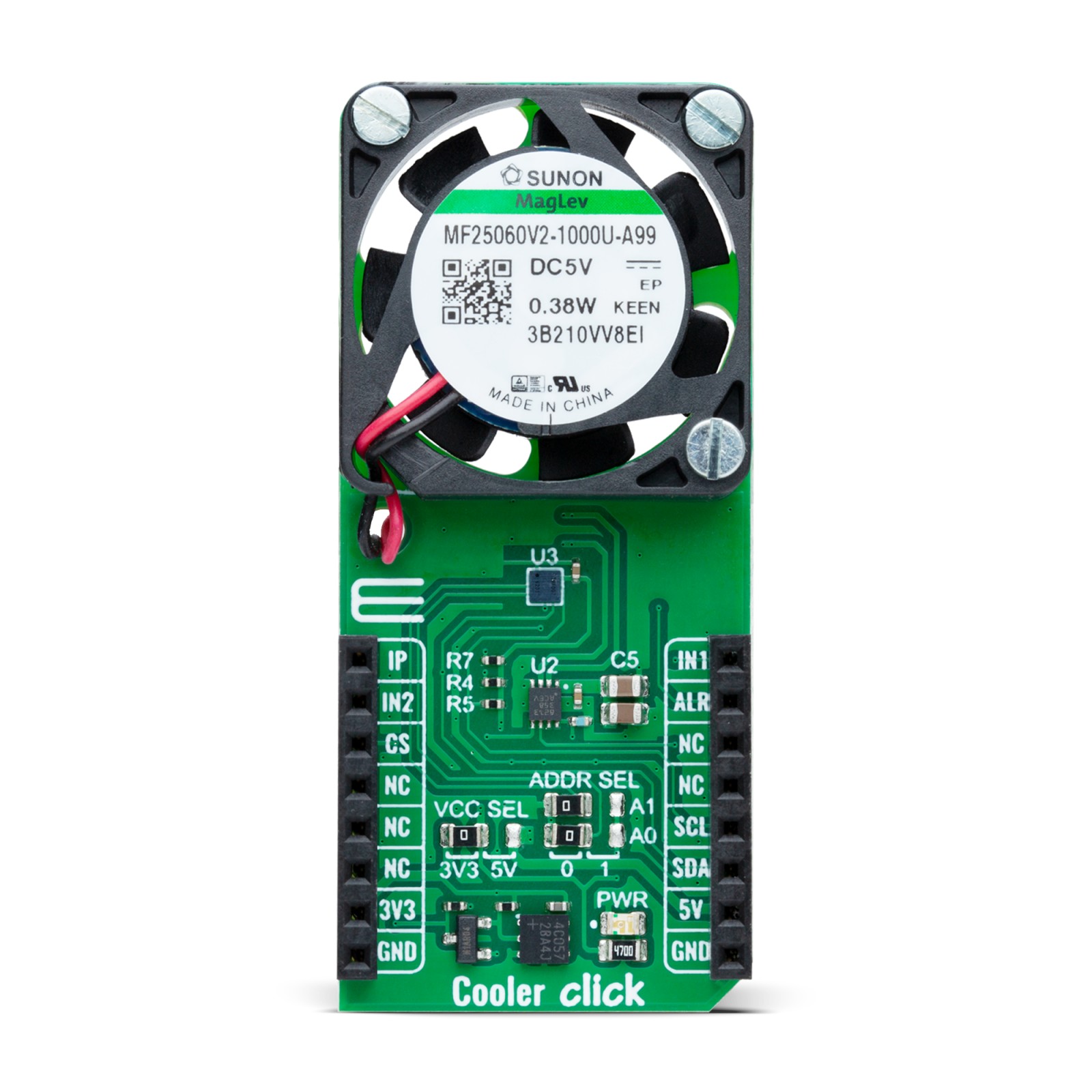 Cooler Click Featuring DRV8213 for Efficient DC Motor Control