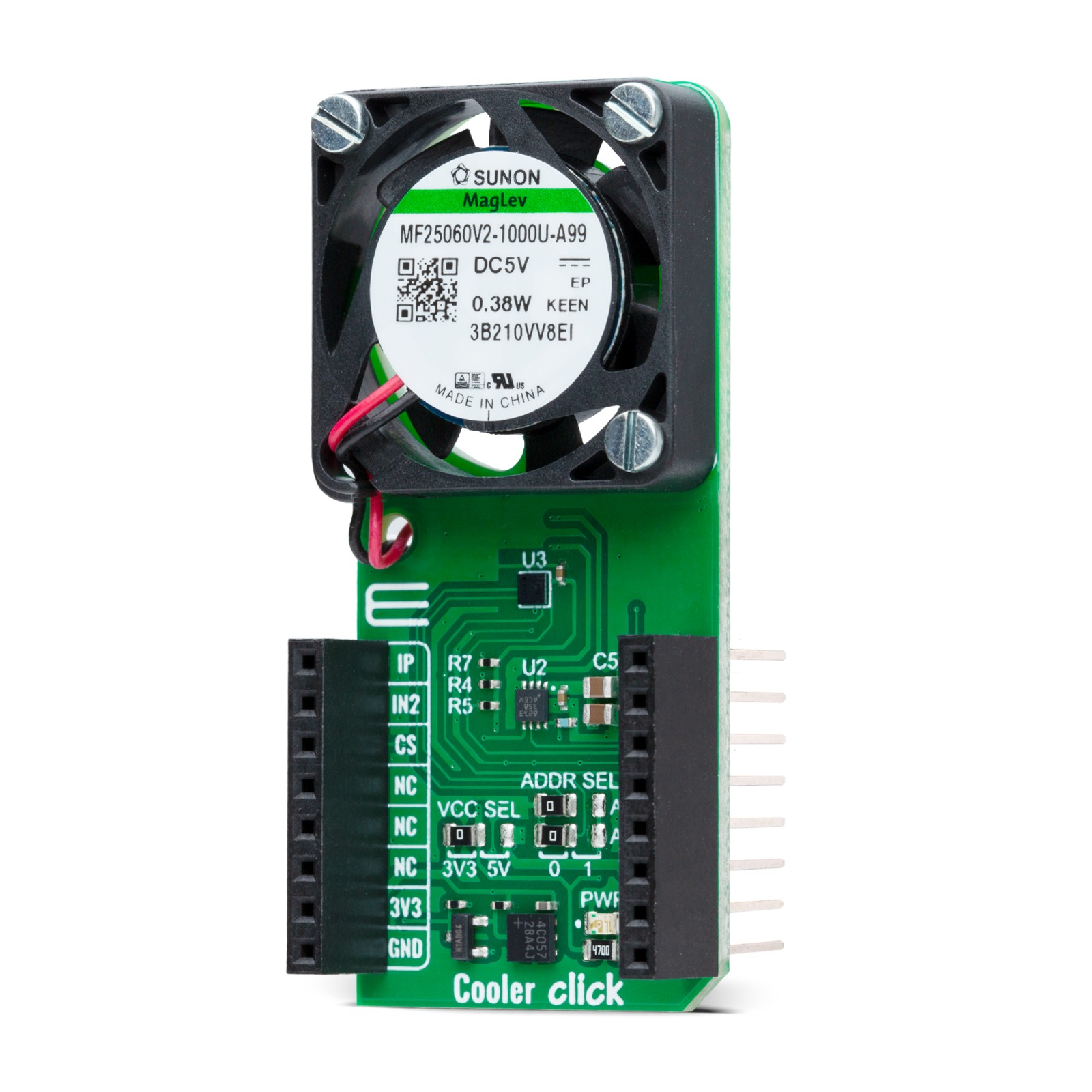 Cooler Click Featuring DRV8213 for Efficient DC Motor Control