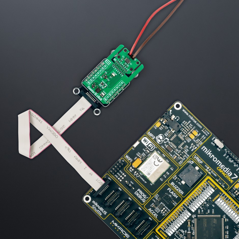 Counter 2 Click - For external clock pulse count | MIKROE-6603