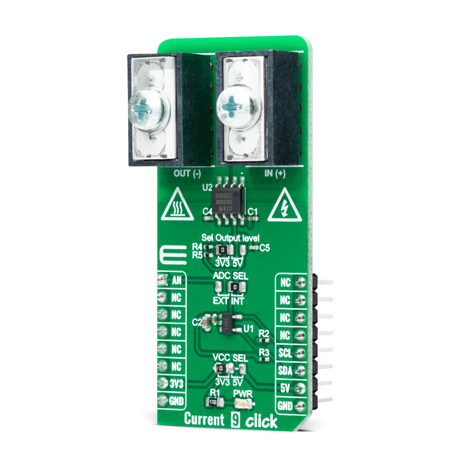 Current 9 Click with CT415-HSN830DR Current Sensor