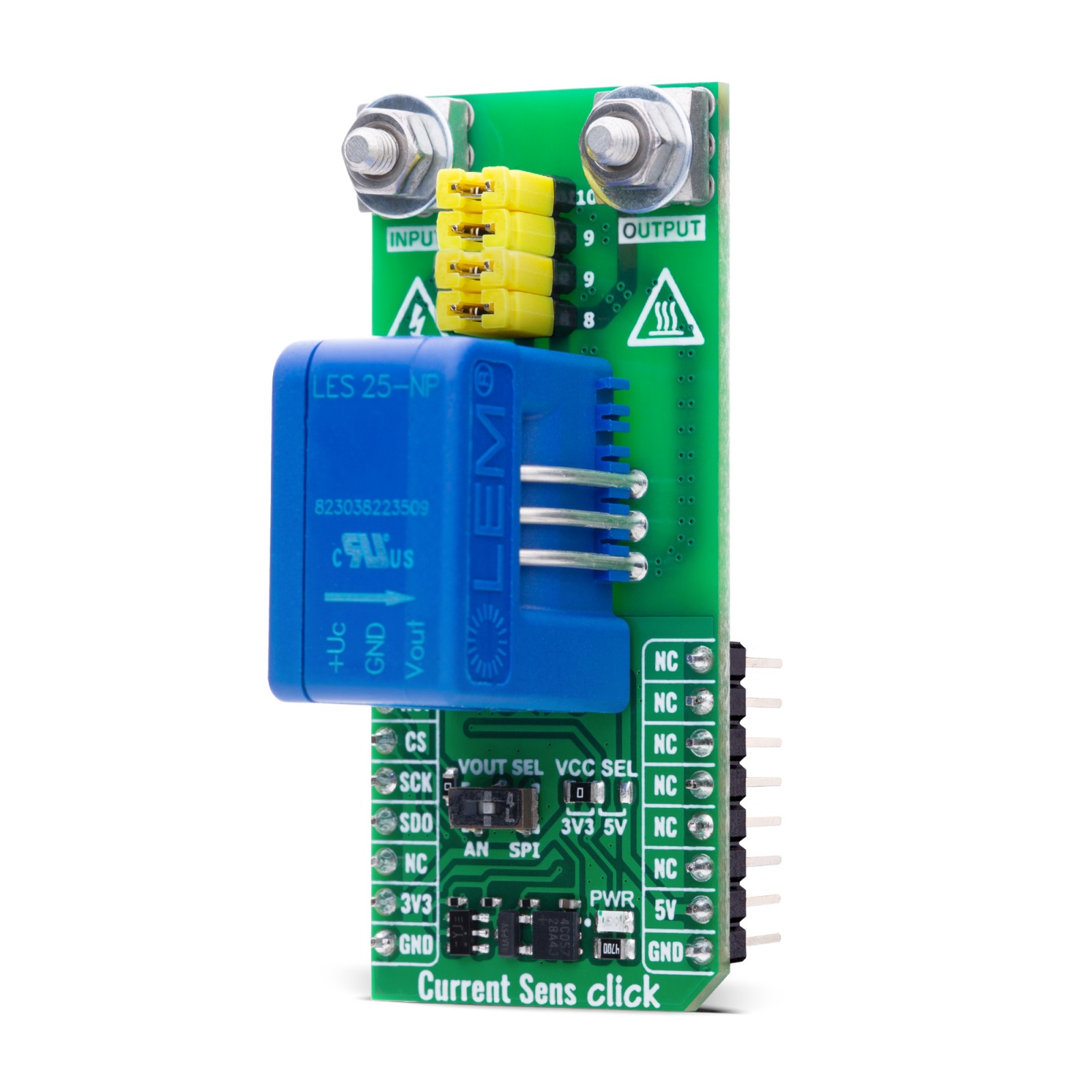 Current Sens Click - AC/DC/pulsed current measurement | MIKROE-6644