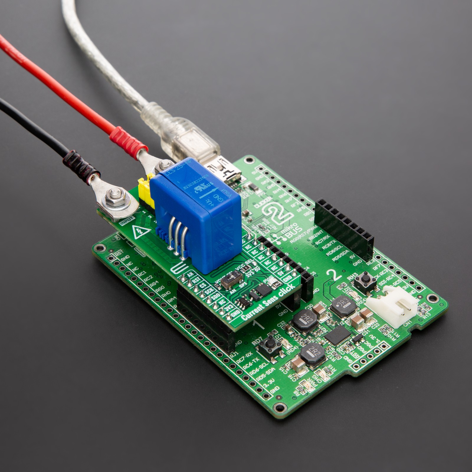 Current Sens Click - AC/DC/pulsed current measurement | MIKROE-6644