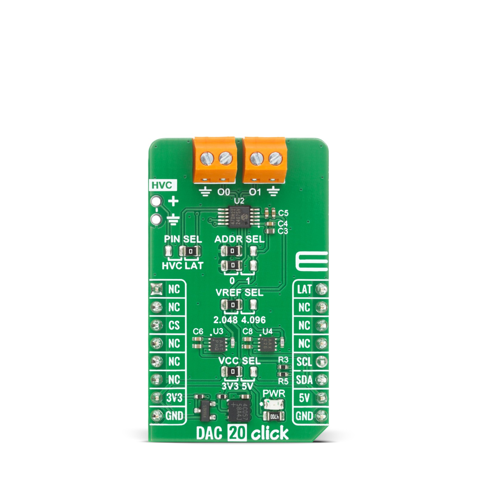 DAC 20 Click - 12-bit Dual DAC | MIKROE-6825