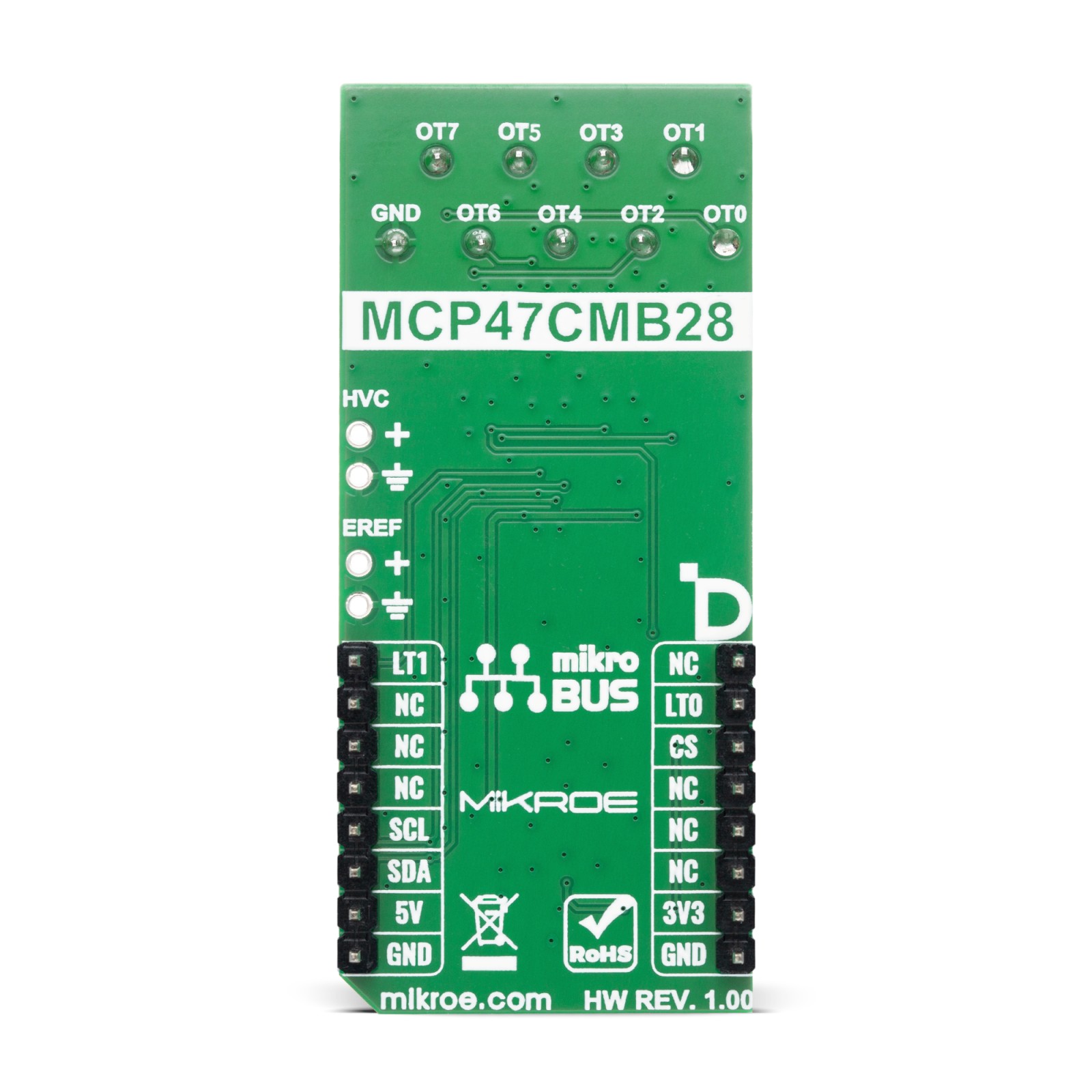 DAC 21 Click - 12-bit Octal DAC | MIKROE-6823