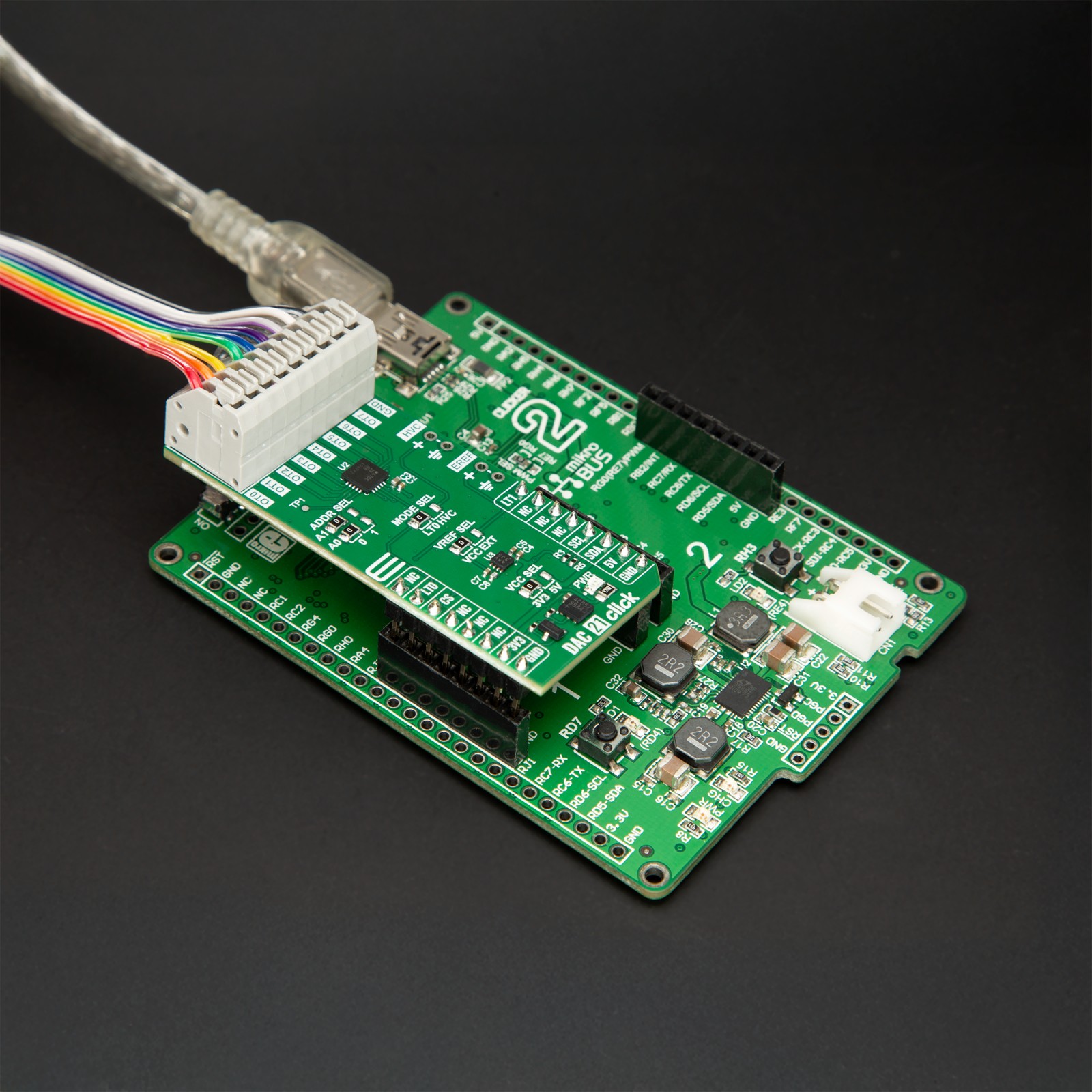 DAC 21 Click - 12-bit Octal DAC | MIKROE-6823