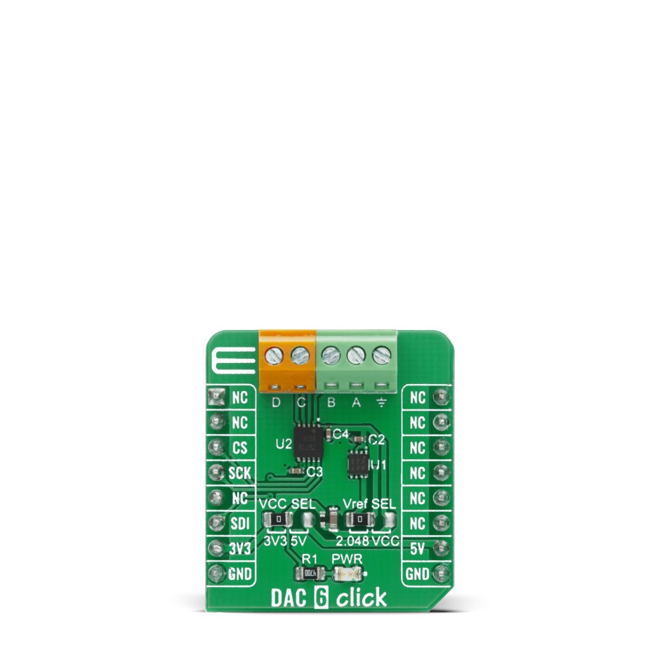 DAC 6 Click | DAC104S085 Quad DAC Module