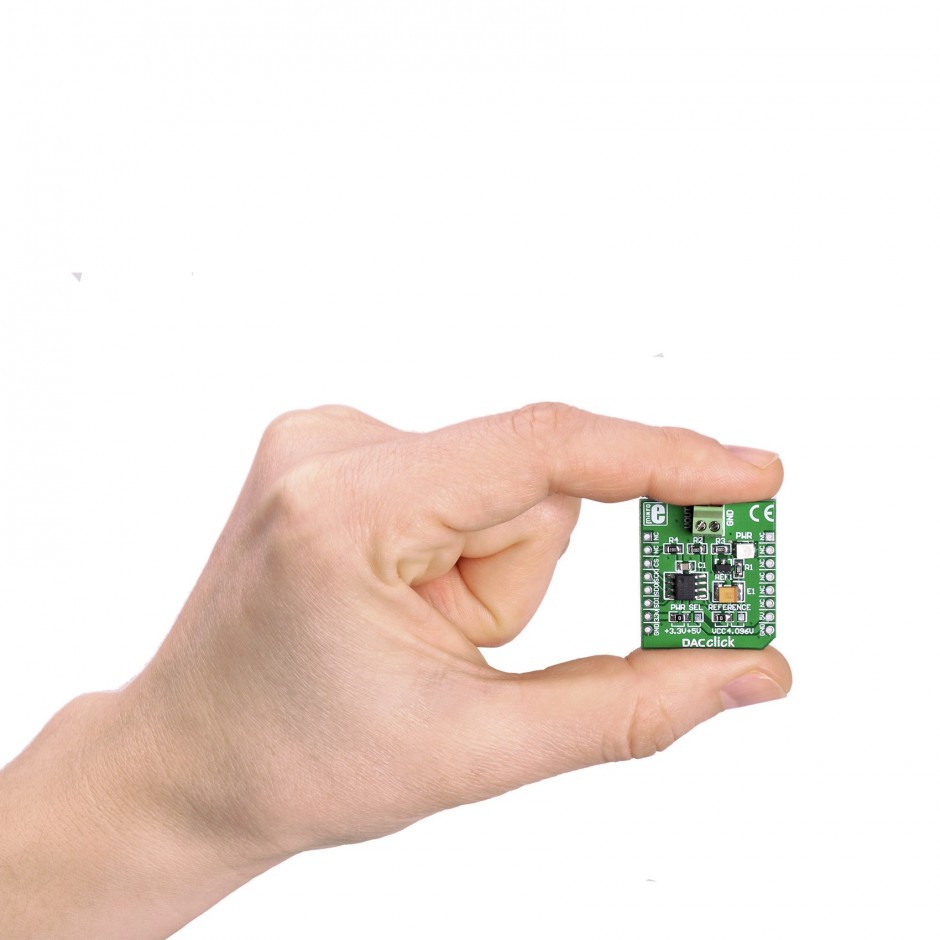 DAC click - Breakout board for MCP4921 12-bit DAC