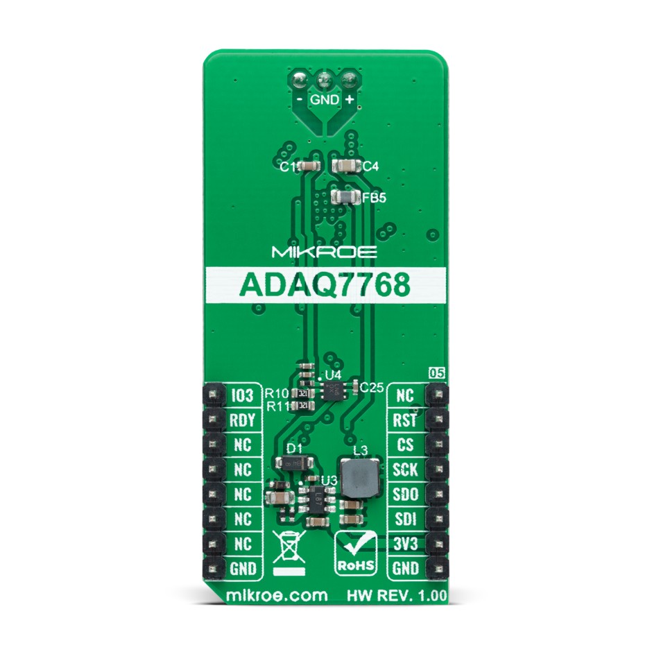 DAQ Click | ADAQ7768-1-Based Data Acquisition Module - MIKROE-4495