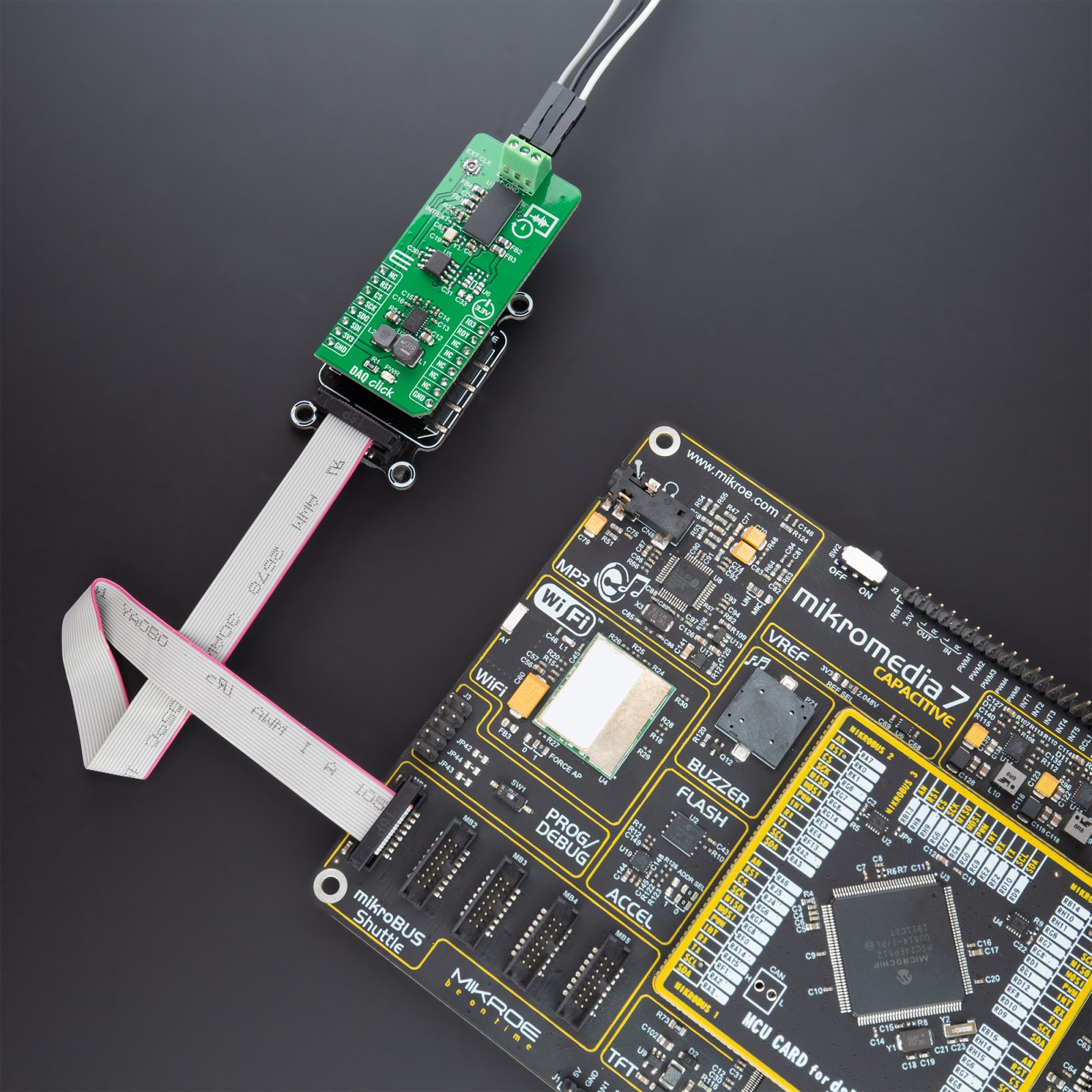 DAQ Click | ADAQ7768-1-Based Data Acquisition Module - MIKROE-4495