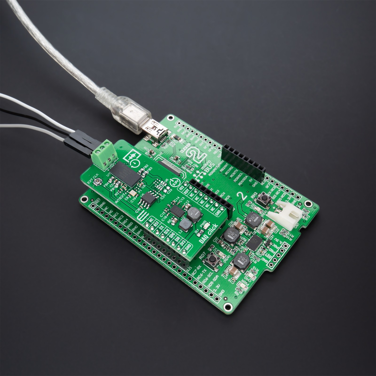DAQ Click | ADAQ7768-1-Based Data Acquisition Module - MIKROE-4495