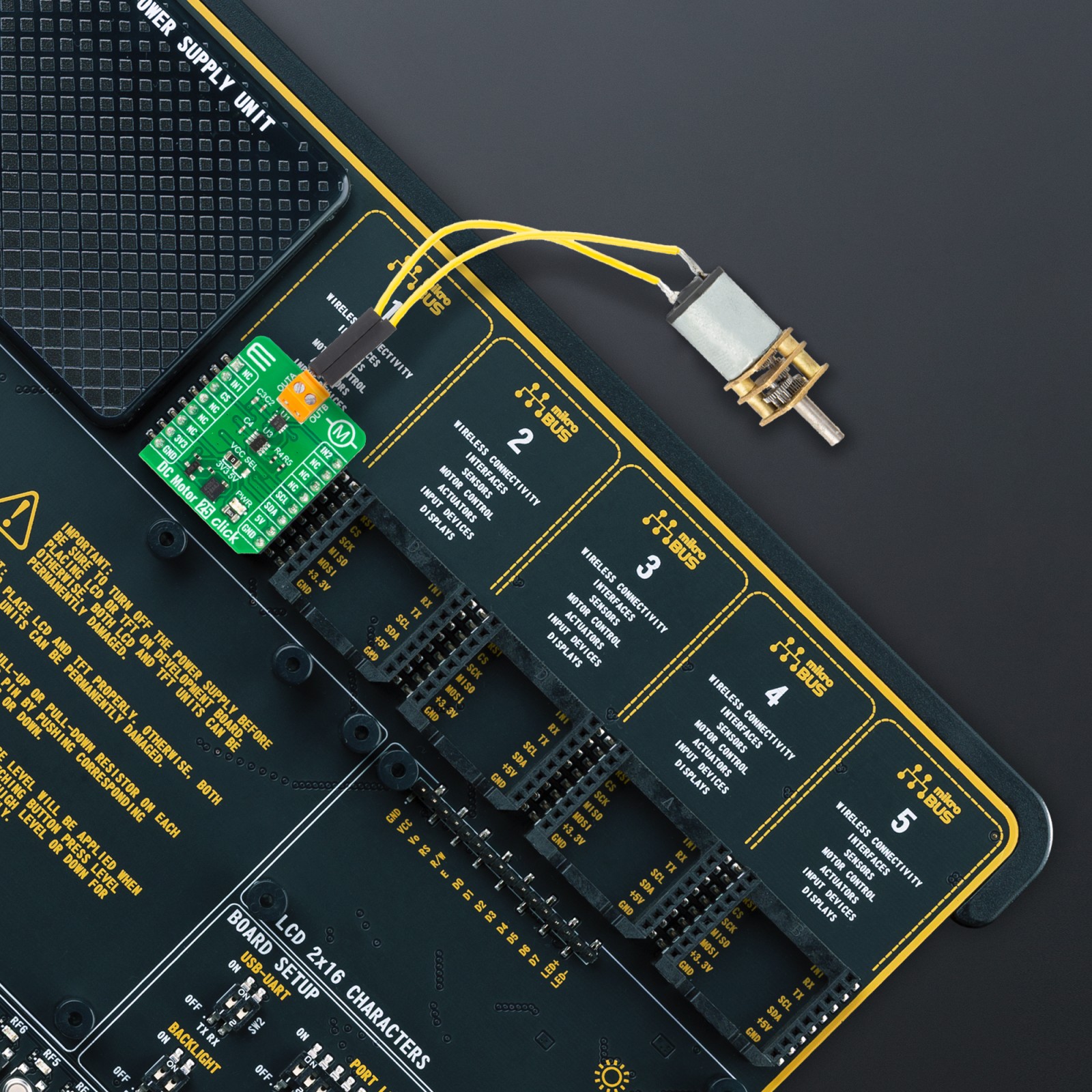 DC Motor 25 Click | A3908 Bidirectional Motor Driver Module