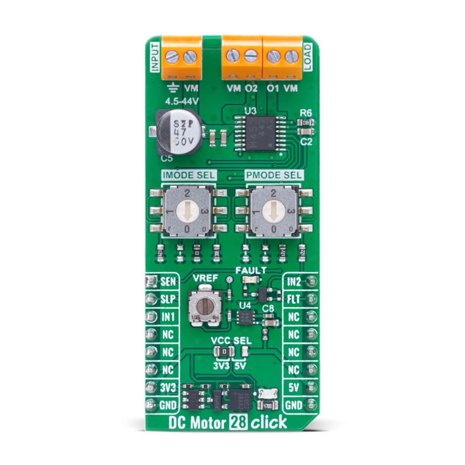 DC Motor 28 Click - FNG - Brushed DC motor driver | MIKROE-6506