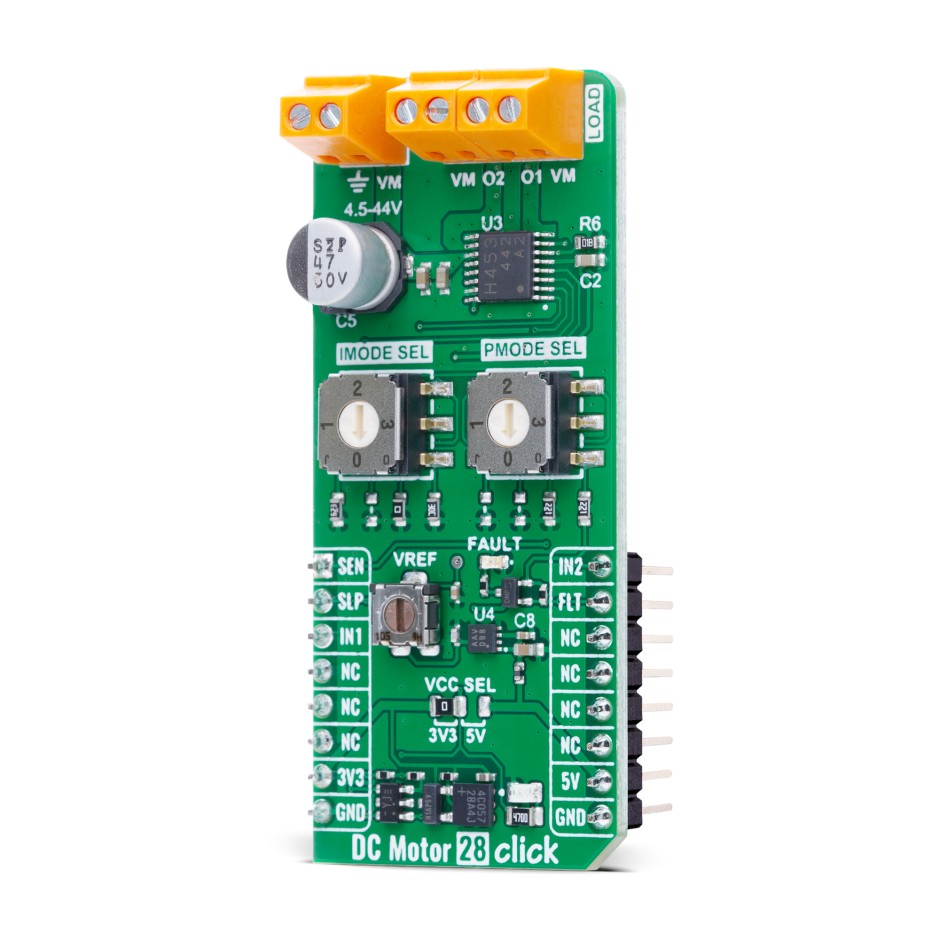 DC Motor 28 Click - FNG - Brushed DC motor driver | MIKROE-6506