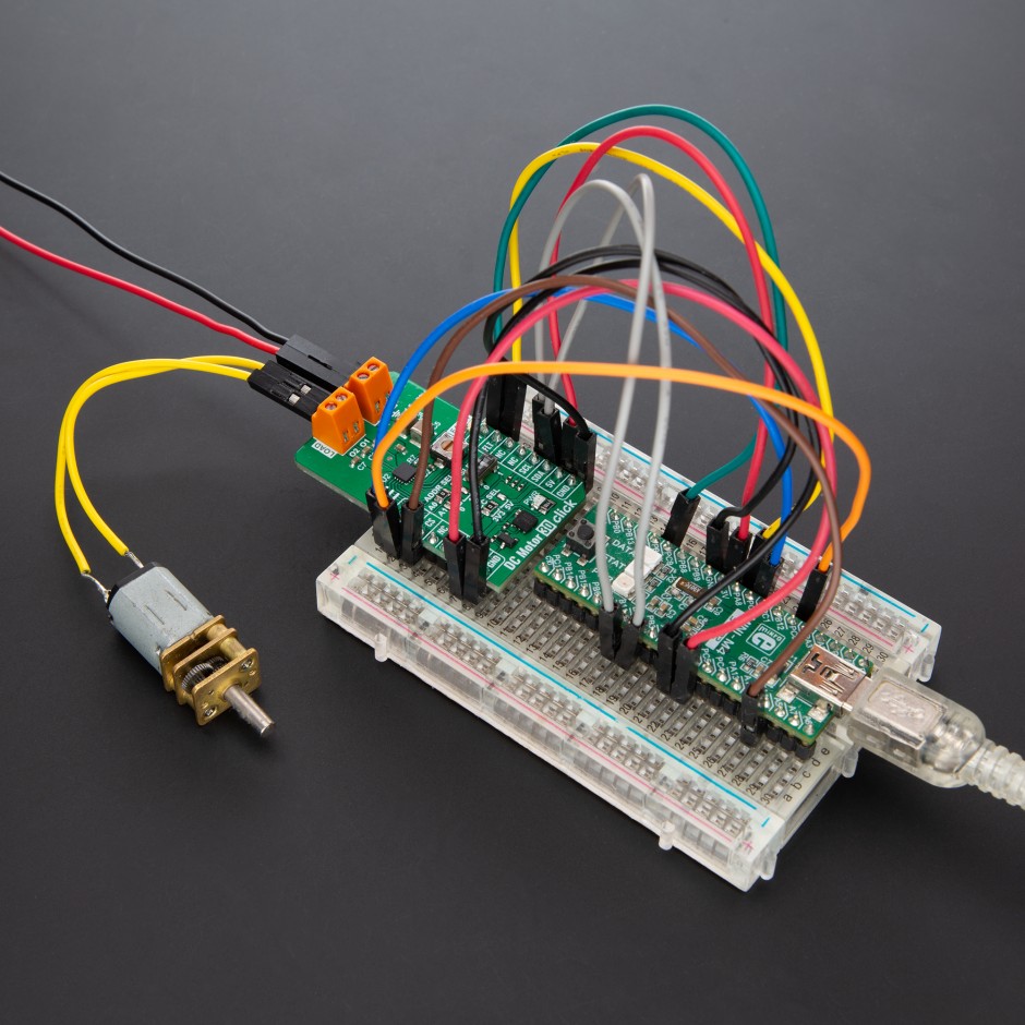 DC Motor 30 Click - 2A RMS Brushed DC Motor Control | MIKROE-6595
