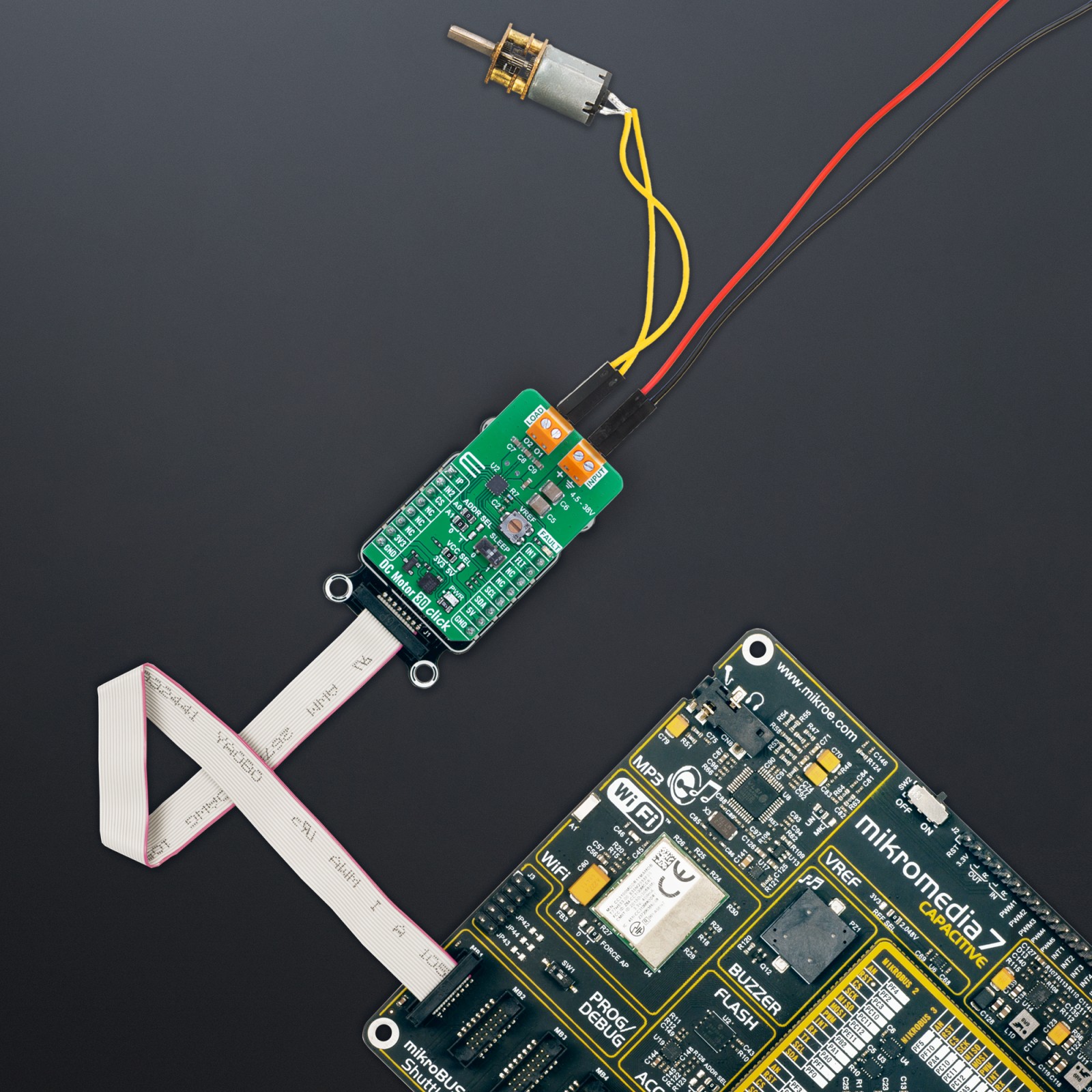 DC Motor 30 Click - 2A RMS Brushed DC Motor Control | MIKROE-6595
