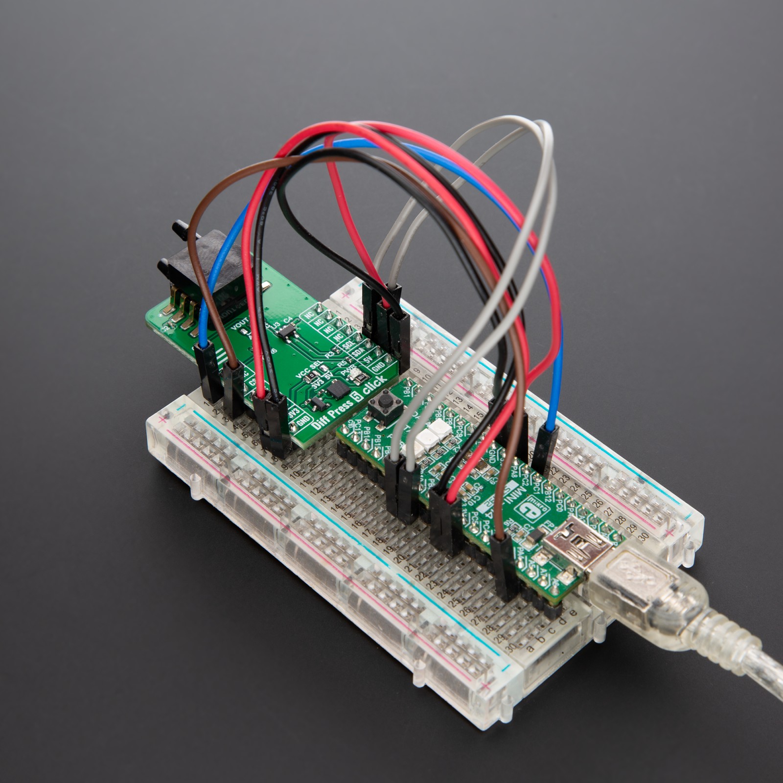 Diff Press 5 Click - Differential pressure measurement | MIKROE-6527