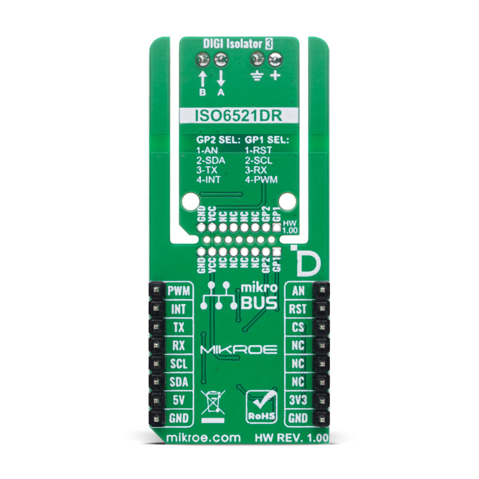 DIGI Isolator 3 Click - CMOS isolator | MIKROE-6518