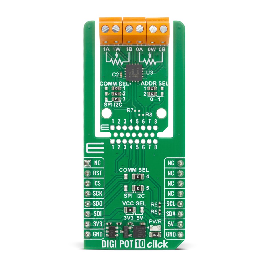 DIGI POT 10 Click - Dual 10kΩ DIGI pot | MIKROE-6797