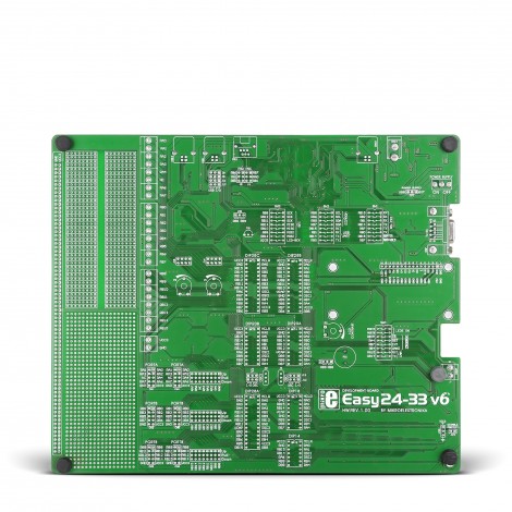 Easy24-33 v6 - Development Board for dsPIC33/PIC24 in DIP package