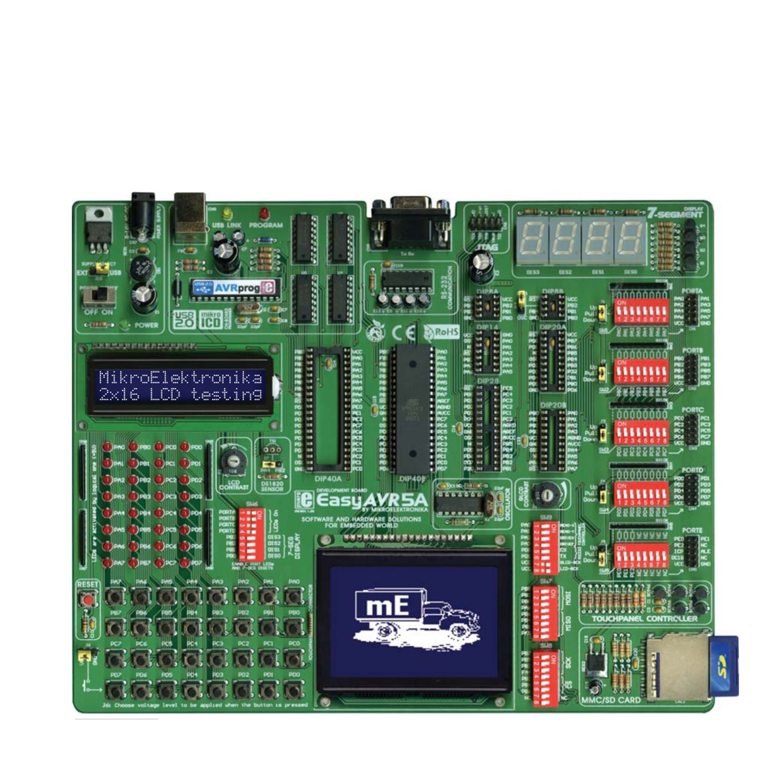 The EasyAVR5A development system