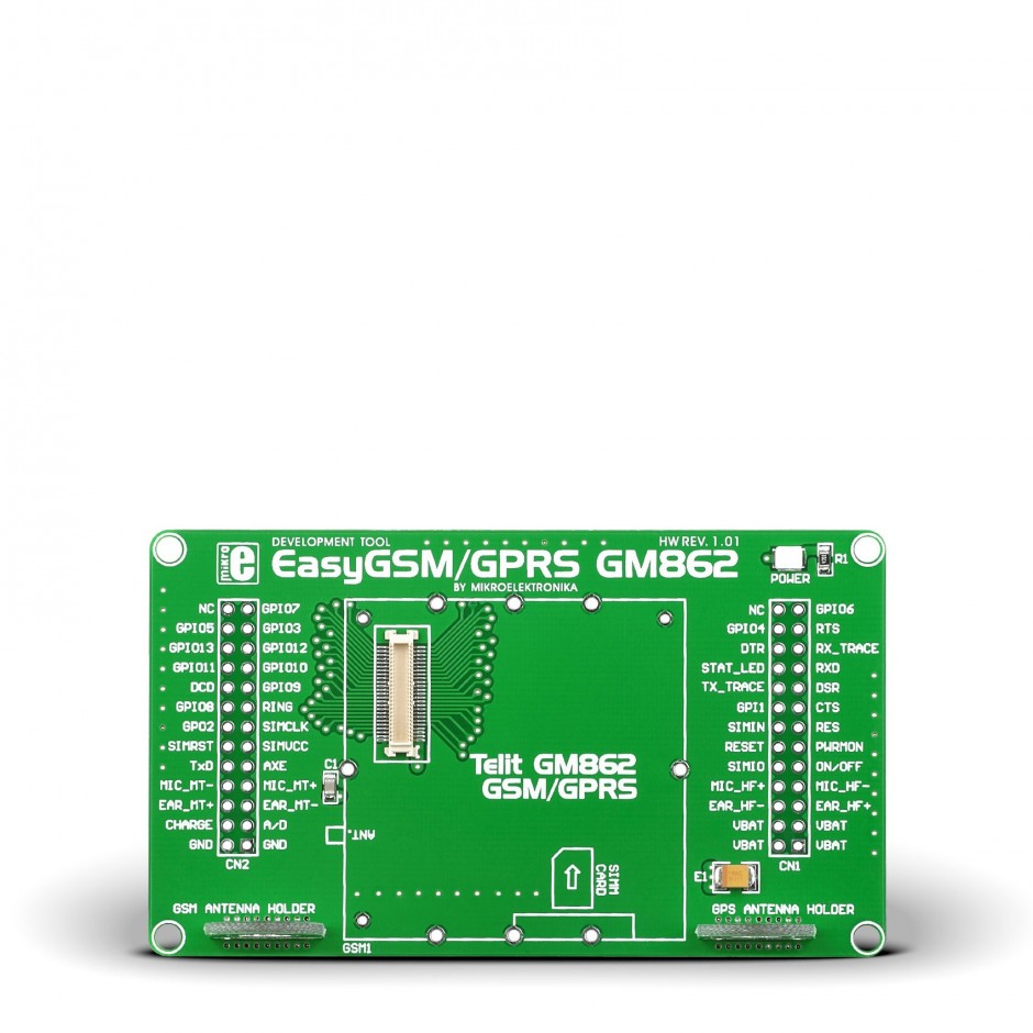 EasyGSM/GPRS GM862 Development Board - MikroElektronika