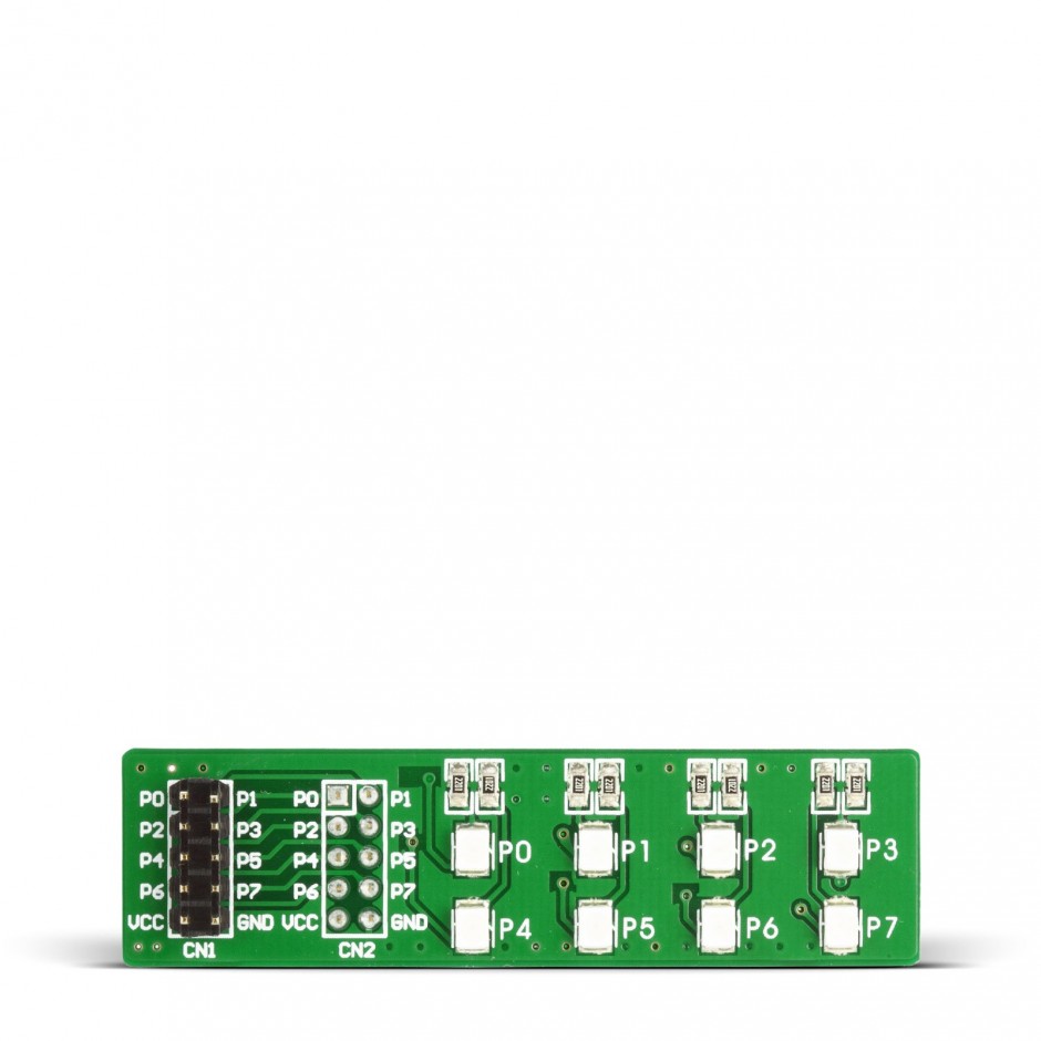 EasyLED Board with Green Diodes - MikroElektronika
