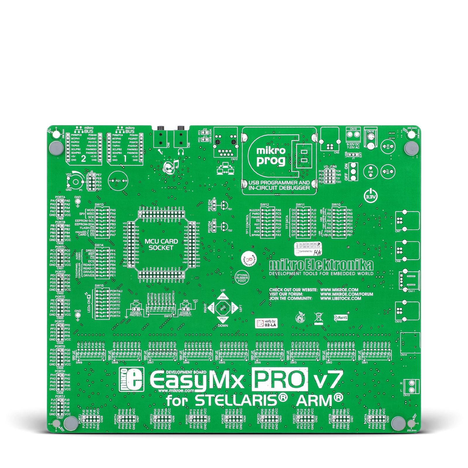 EasyMx PRO v7 for Stellaris - ARM Cortex-M3/M4 Development Board