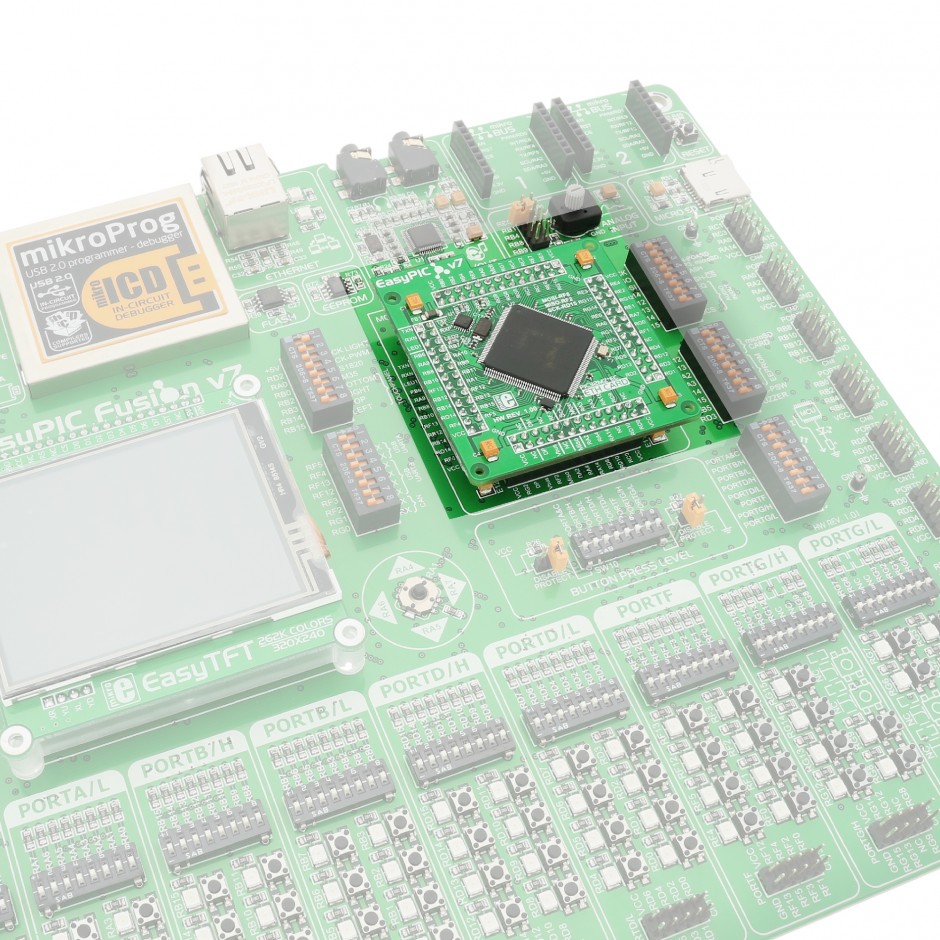 EasyPIC FUSION v7 ETH MCUcard | MikroElektronika