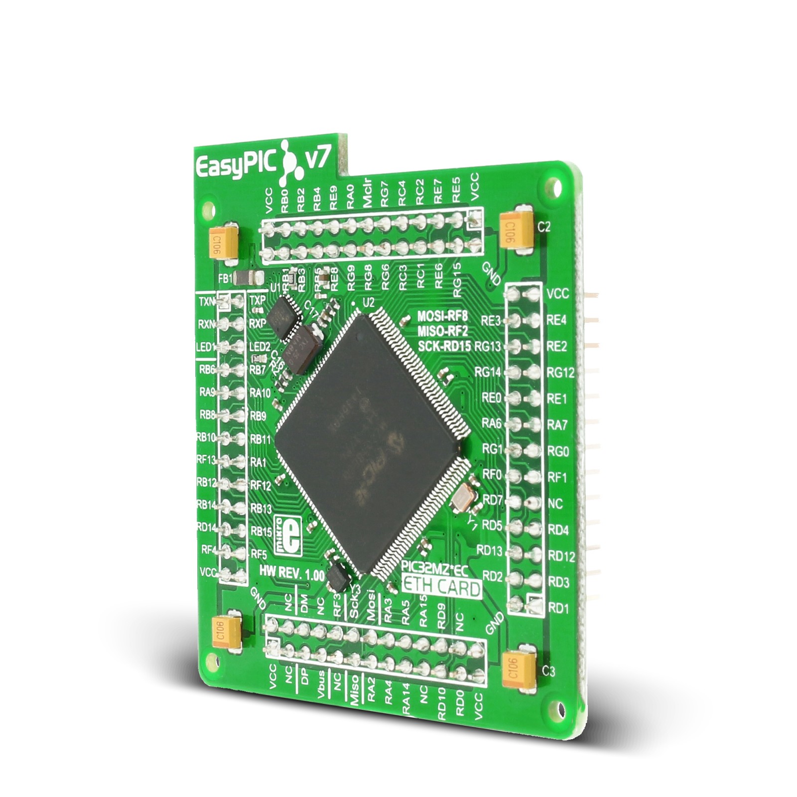 EasyPIC FUSION v7 ETH MCUcard | MikroElektronika