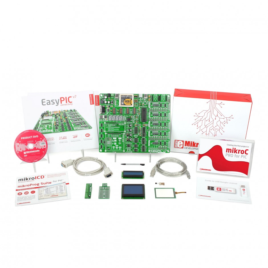Easy Start Kit - PIC - with mikroC, mikroBasic or mikroPascal Compiler