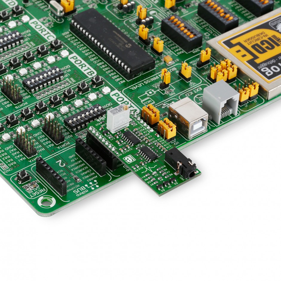 ECG Click Board (Electrocardiography Measurement) - MikroElektronika