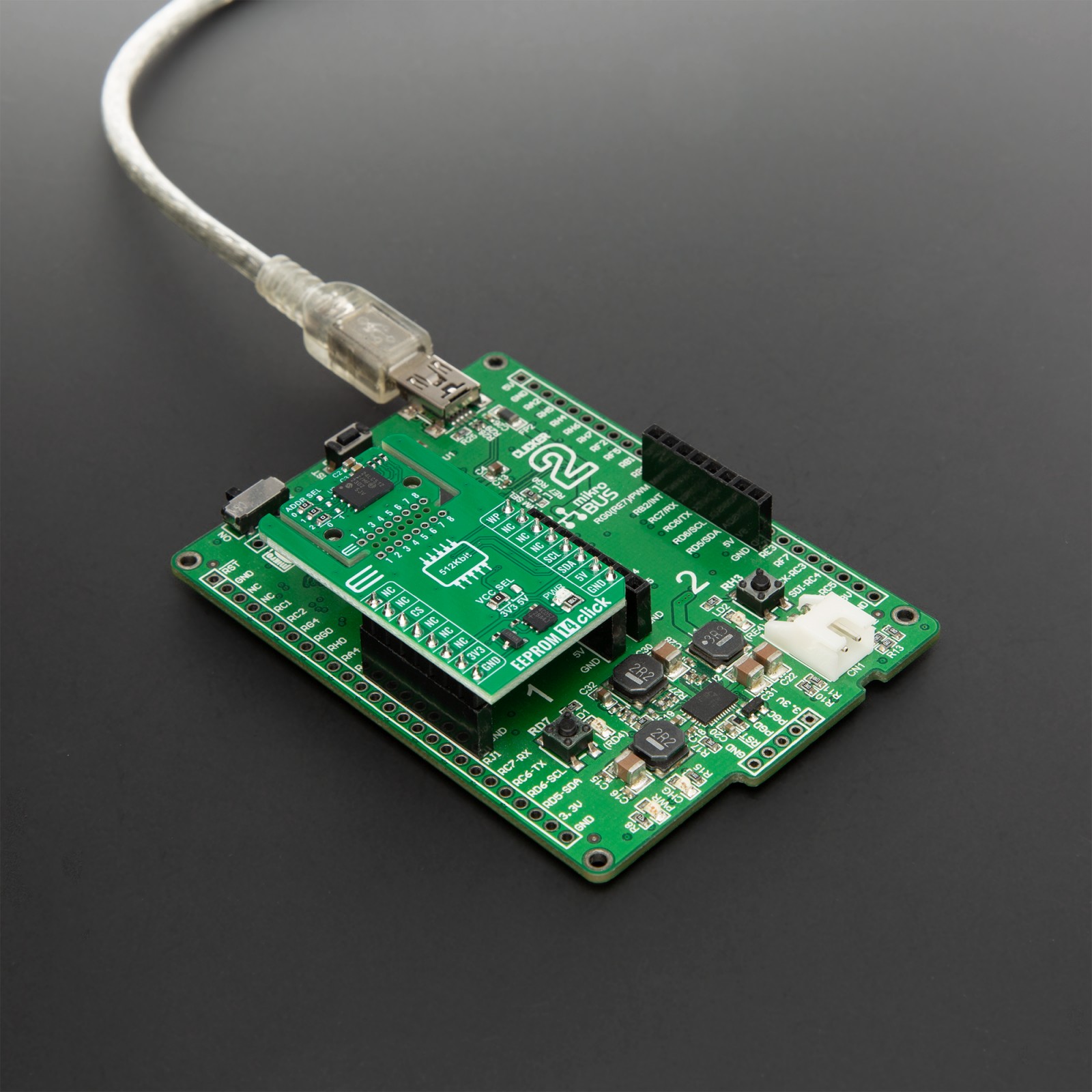 EEPROM 14 Click - 512Kbit I2C serial EEPROM | MIKROE-6782