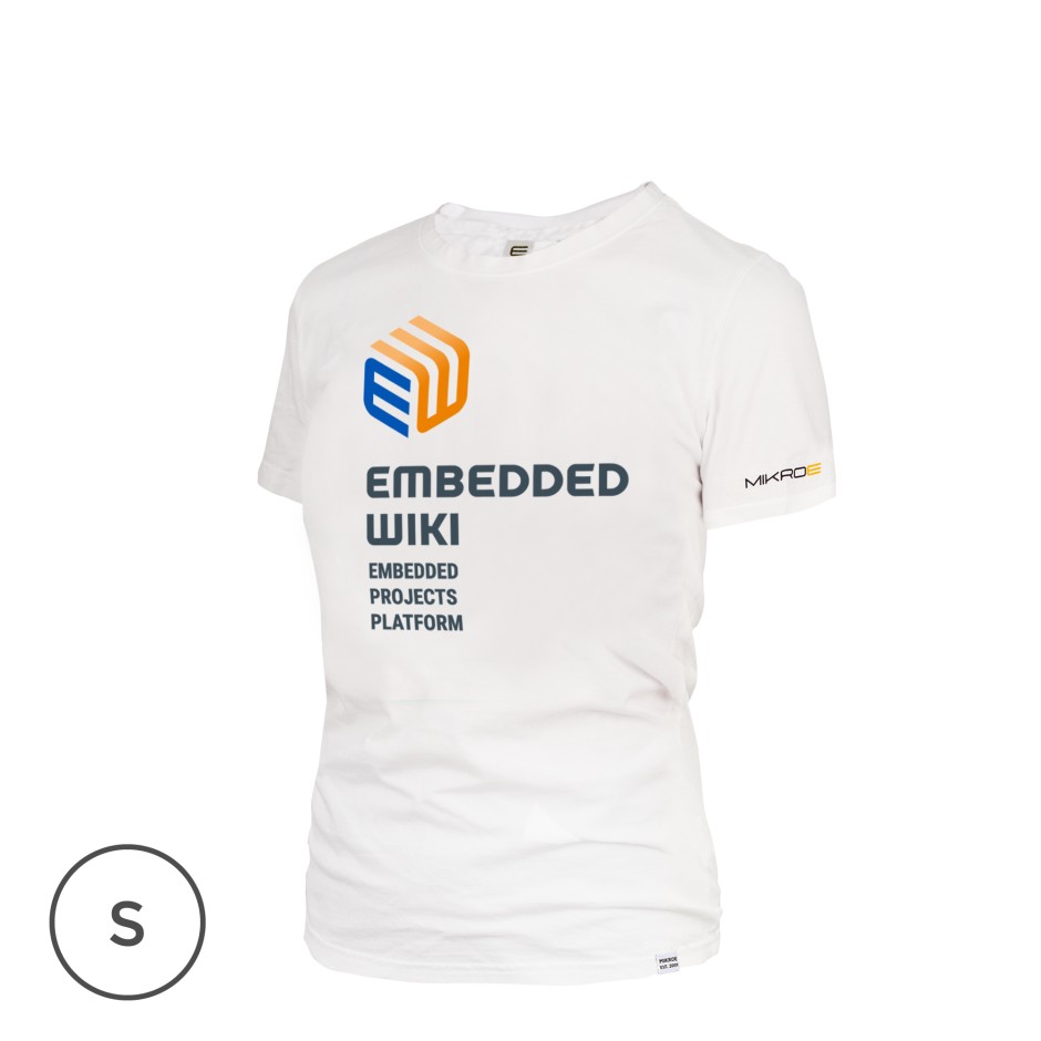 EmbeddedWiki White - T-Shirt Male M