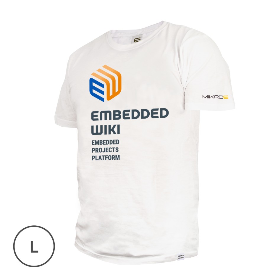 EmbeddedWiki White - T-Shirt Male M