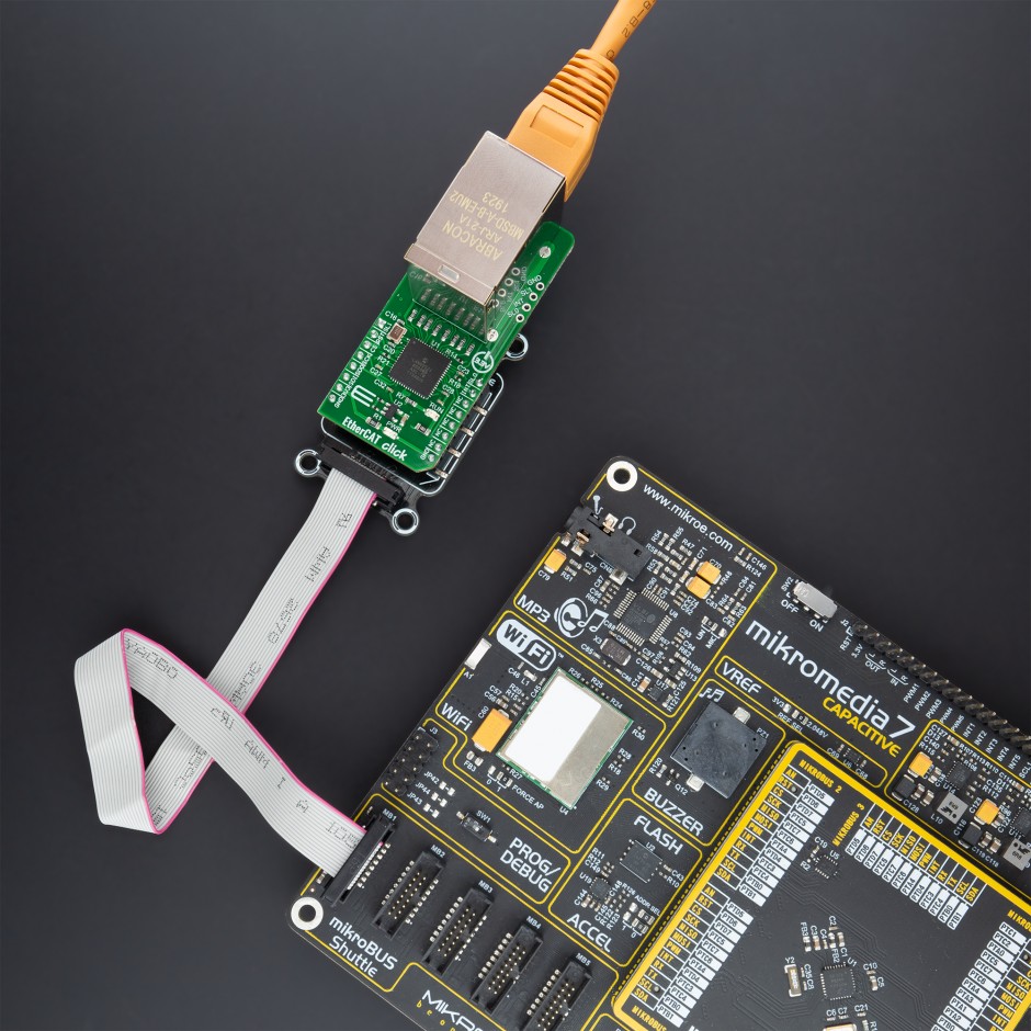 EtherCAT Click | LAN9252 Slave Controller for Industrial Automation