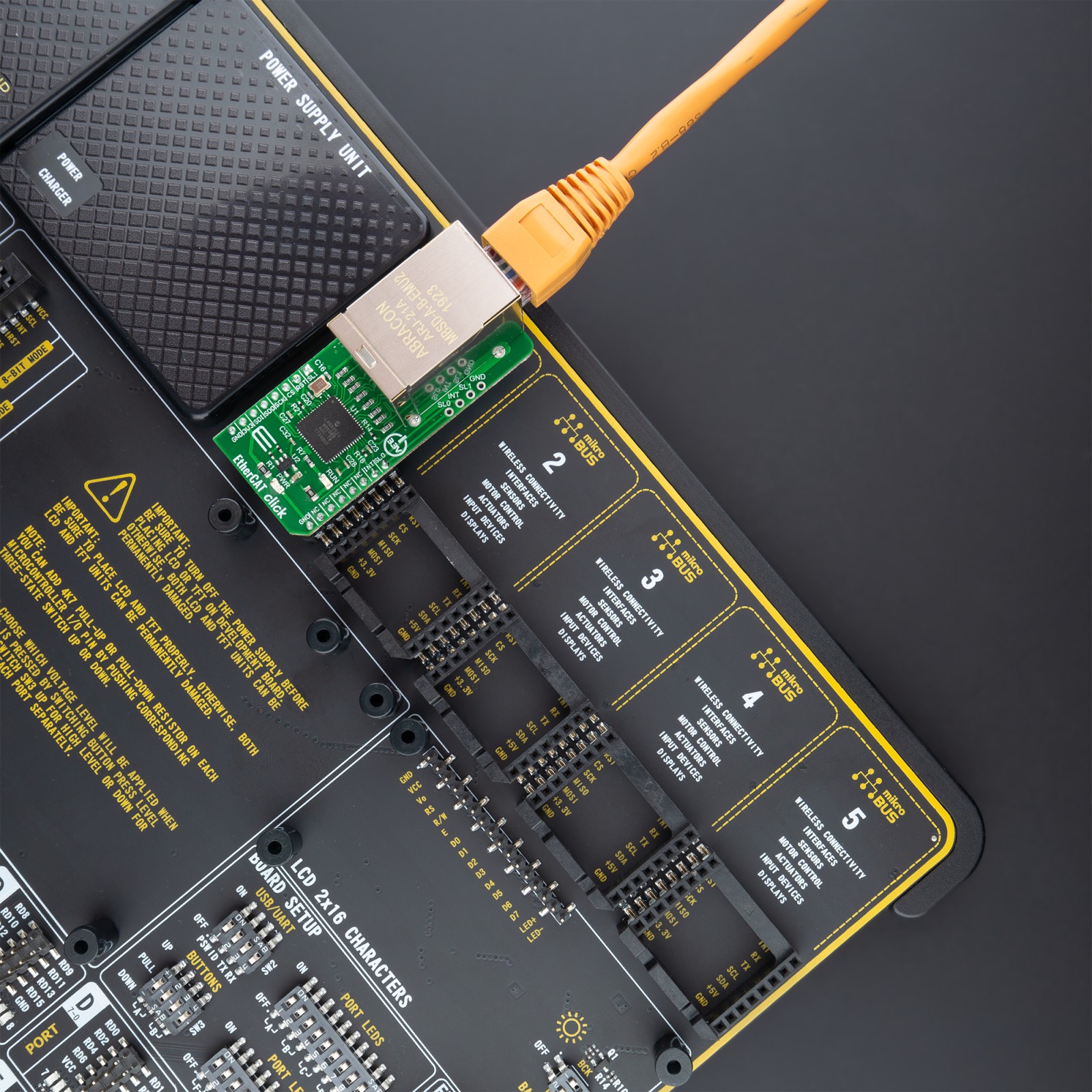 EtherCAT Click | LAN9252 Slave Controller for Industrial Automation