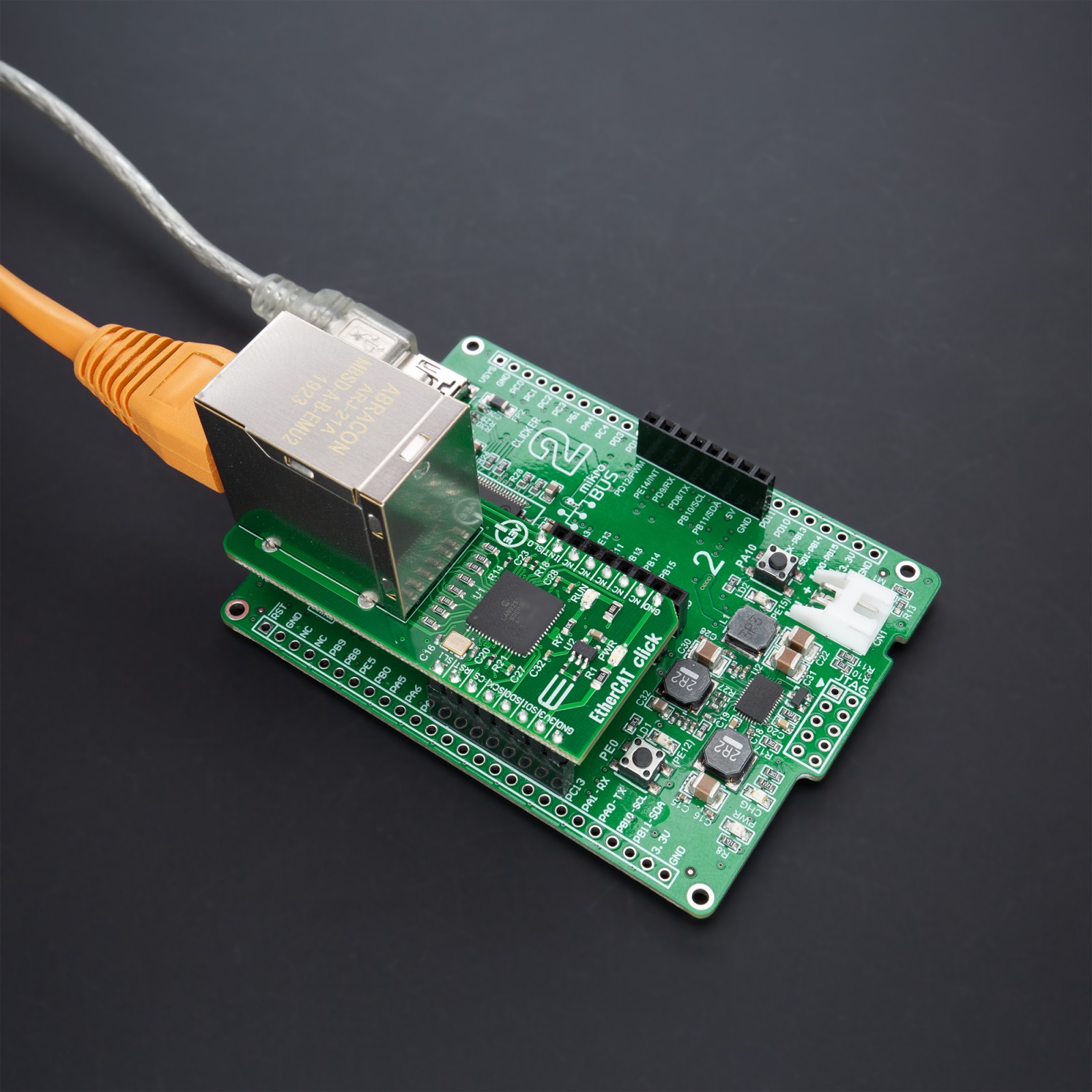 EtherCAT Click | LAN9252 Slave Controller for Industrial Automation