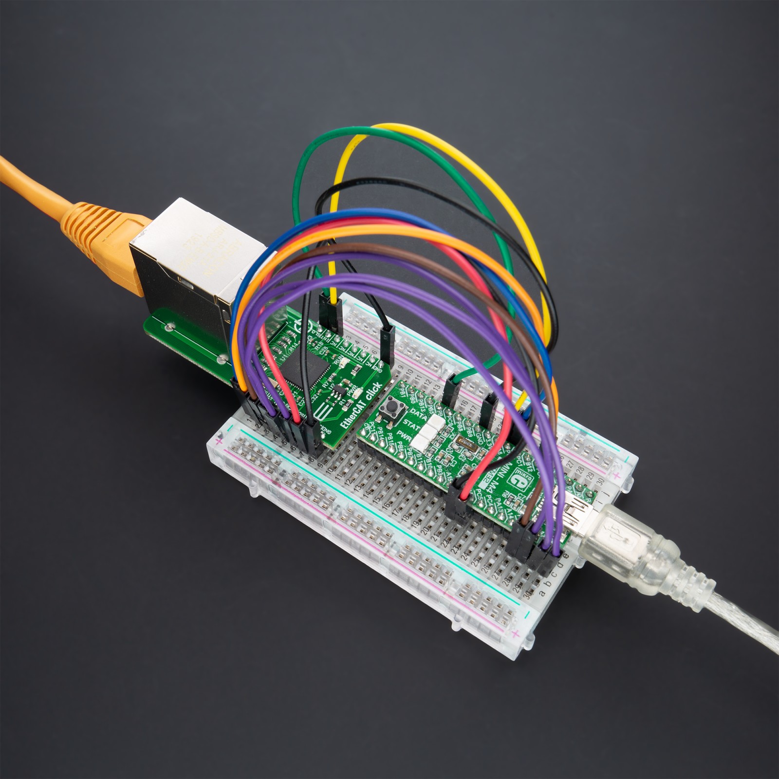 EtherCAT Click | LAN9252 Slave Controller for Industrial Automation