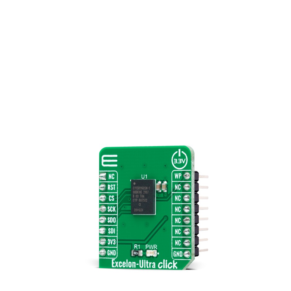 Excelon-Ultra Click | CY15B116QSN FRAM Memory Board