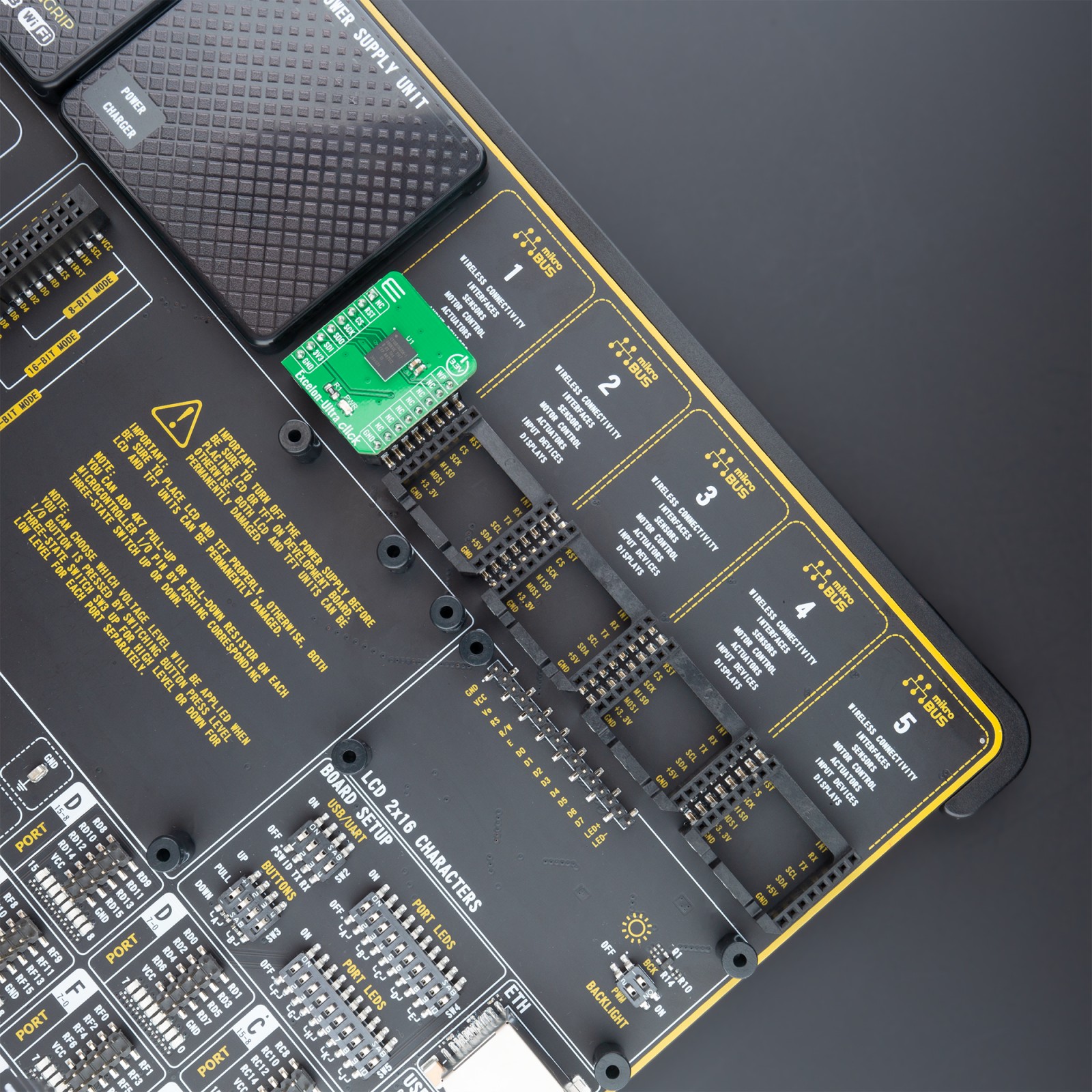 Excelon-Ultra Click | CY15B116QSN FRAM Memory Board