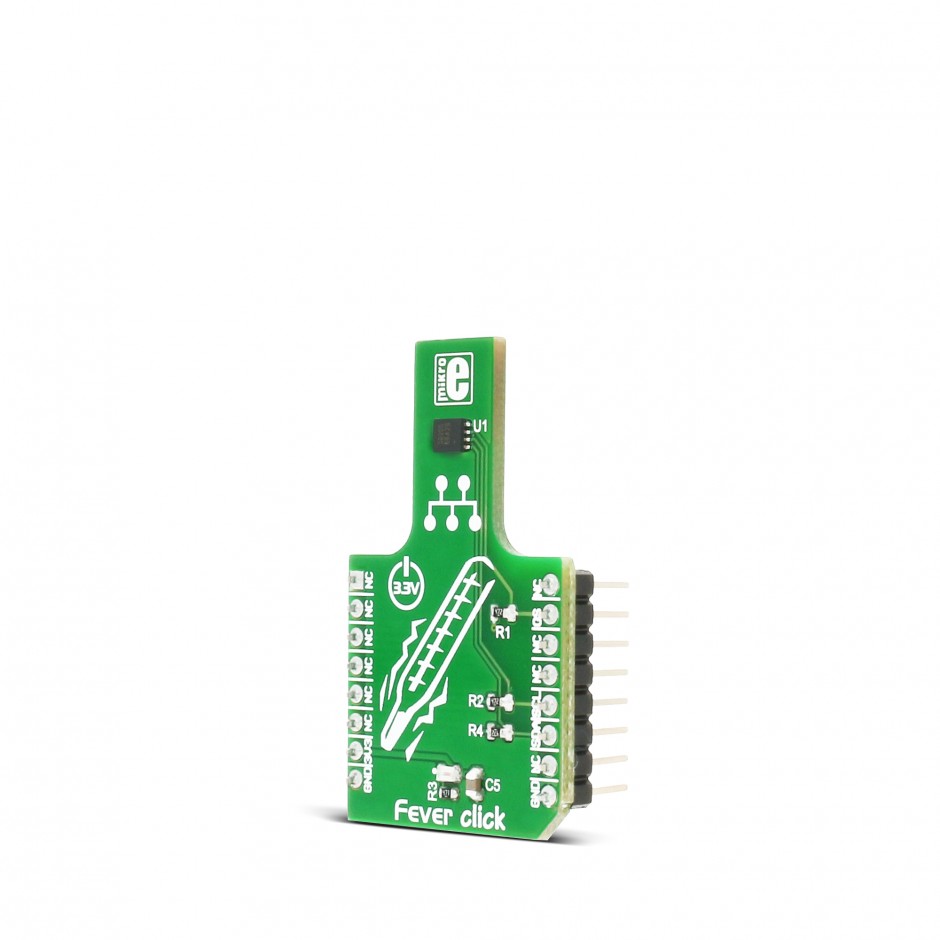 Fever click — board with MAX30205 human body temperature sensor ...