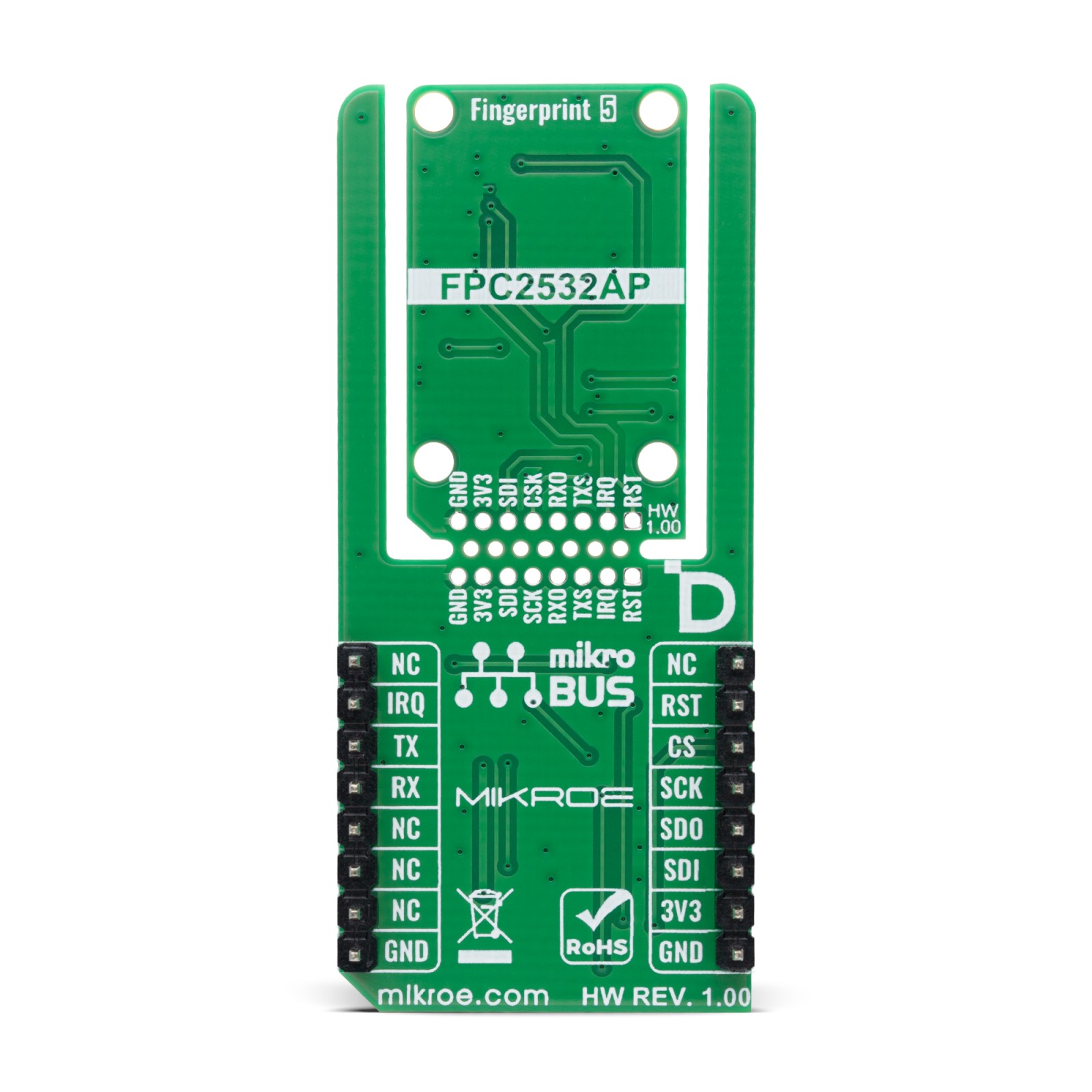 Fingerprint 5 Click - Advanced biometric identification | MIKROE-6787