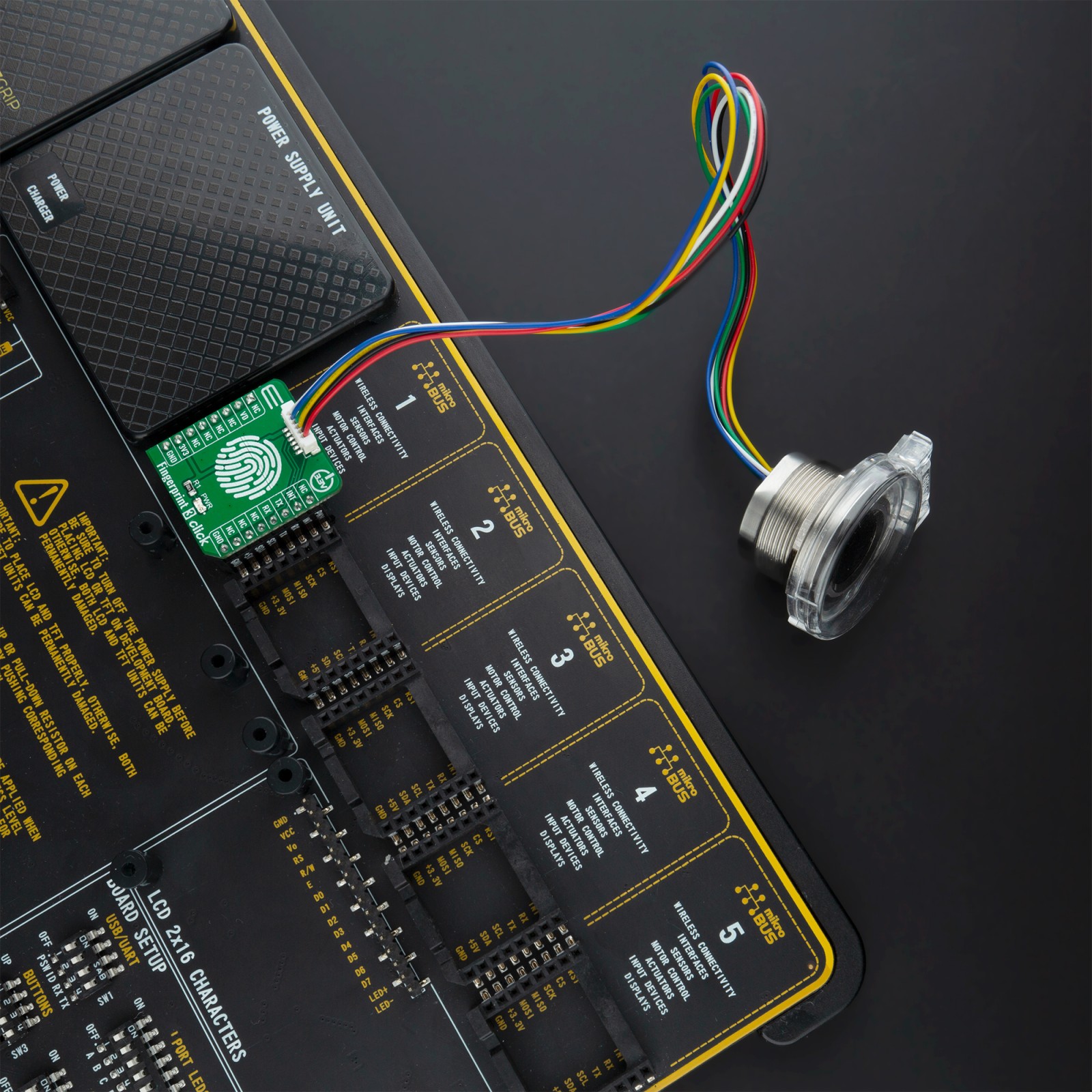 Fingerprint Sensor with Two-Color LED Ring