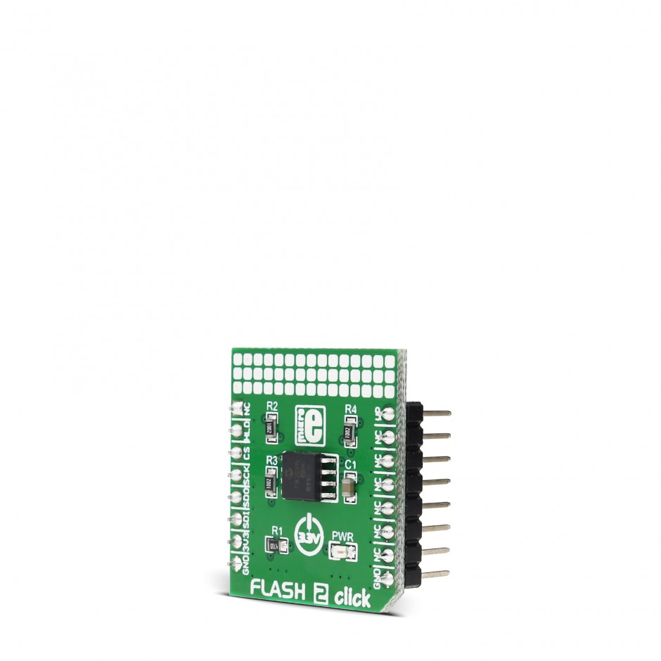 Flash 2 click – add-on board with SST26VF064B 64 Mbits memory