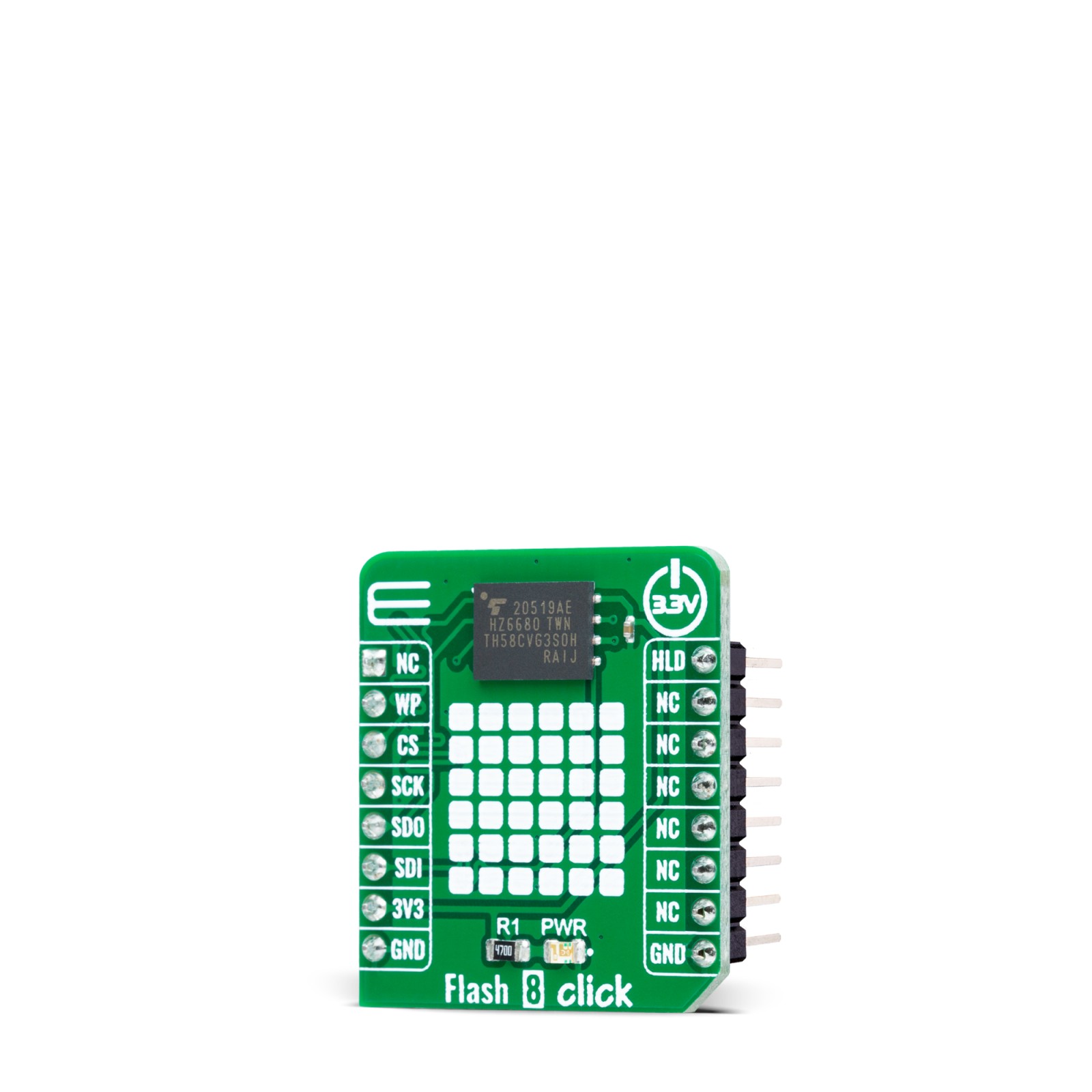 Flash 8 Click | GD5F2GQ5UEYIGR | 2Gb NAND Flash Memory