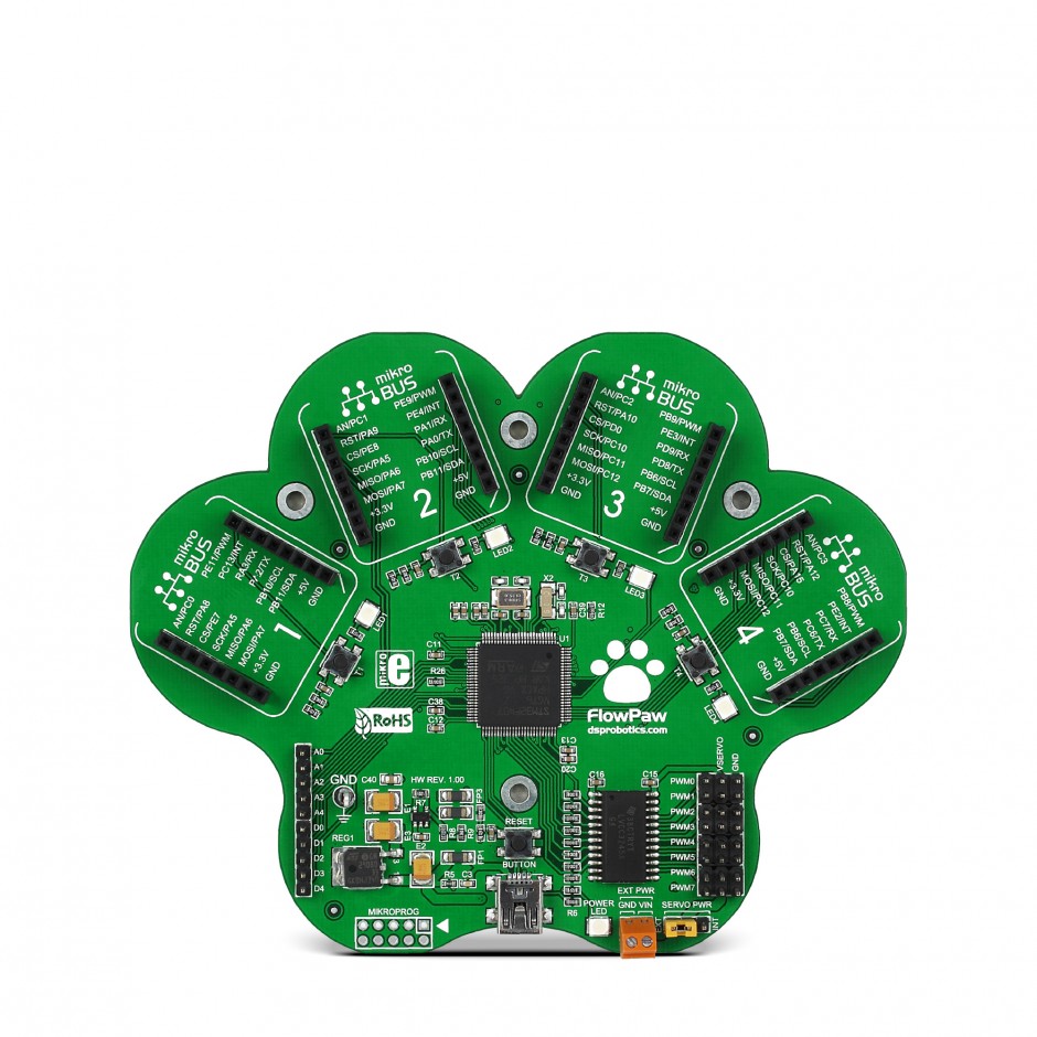 FlowPaw - Development board disguised as an electronics toy